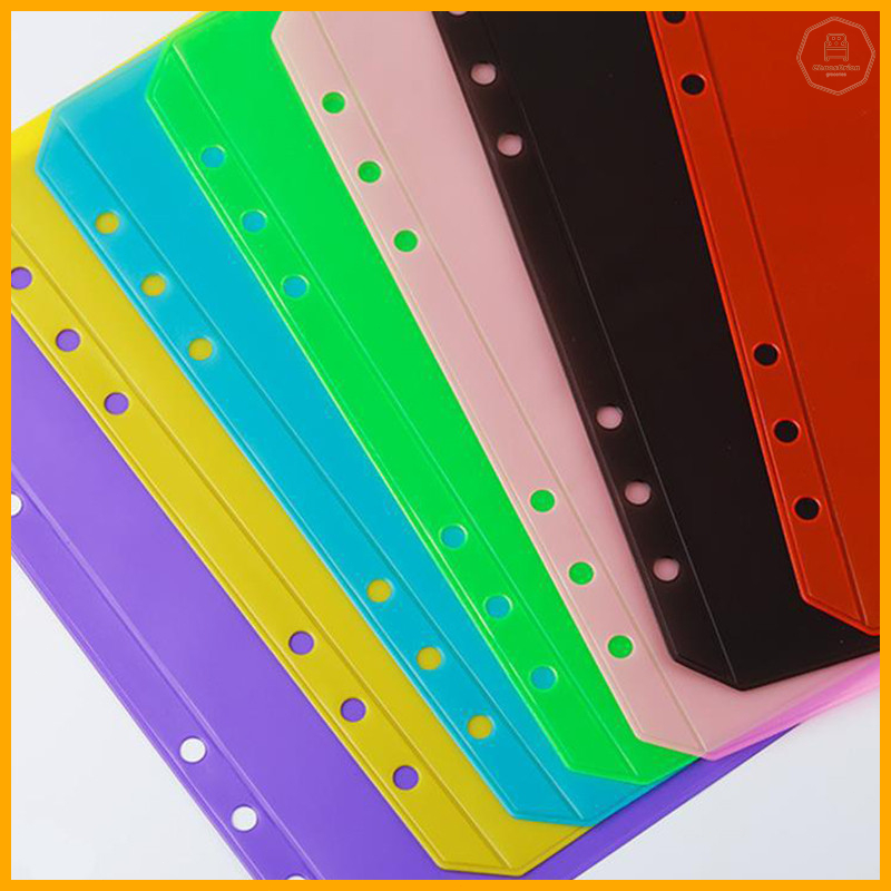 CHO⭐Colored Frosted PVC Zipper Bag PVC Loose Leaf Notebook Simple ...