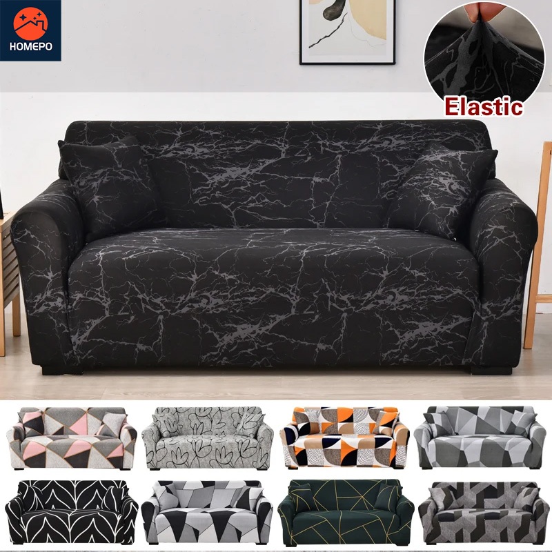 SALES sofa cover 1 2 3 4 seater l shape stretchable universal elastic ...