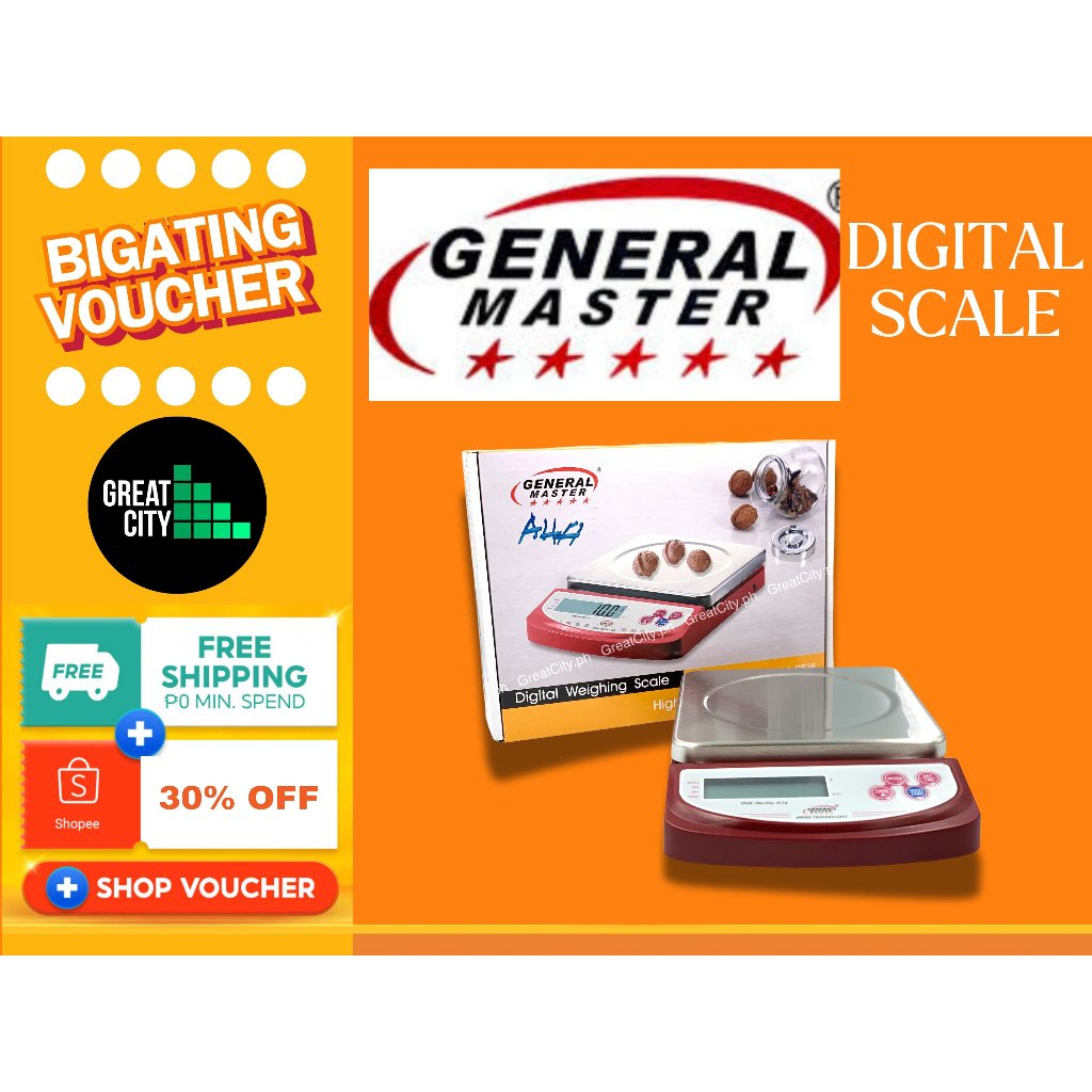 General Master Digital Weighing Scale 5 Kg. D538 | Shopee Philippines