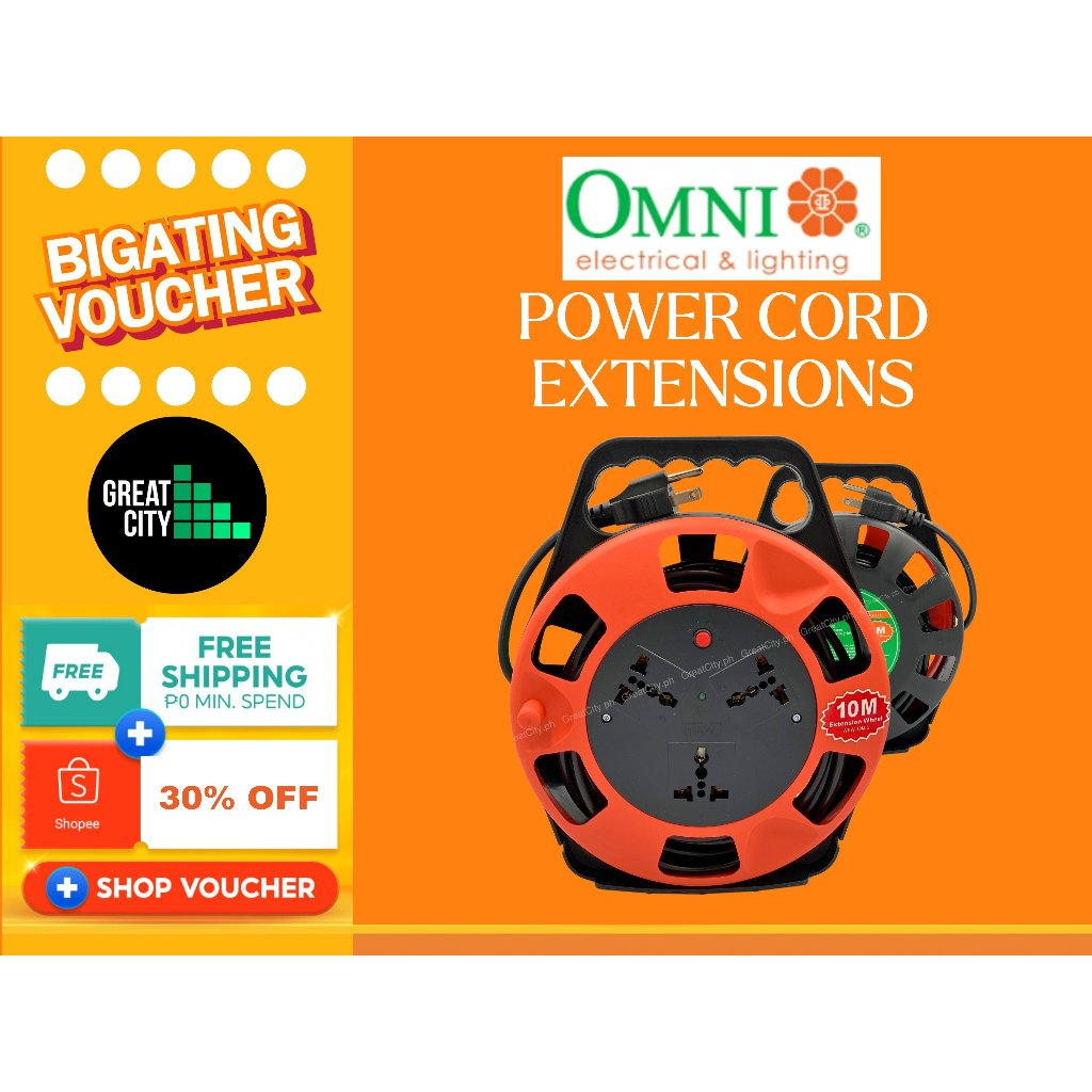 Omni Universal Extension Wheel 10 Meter Cord Length WEW-10M/U | Shopee ...