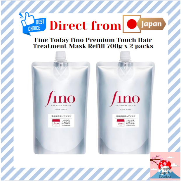 Fine Today fino Premium Touch Hair Treatment Mask Refill 700g x 2 packs ...