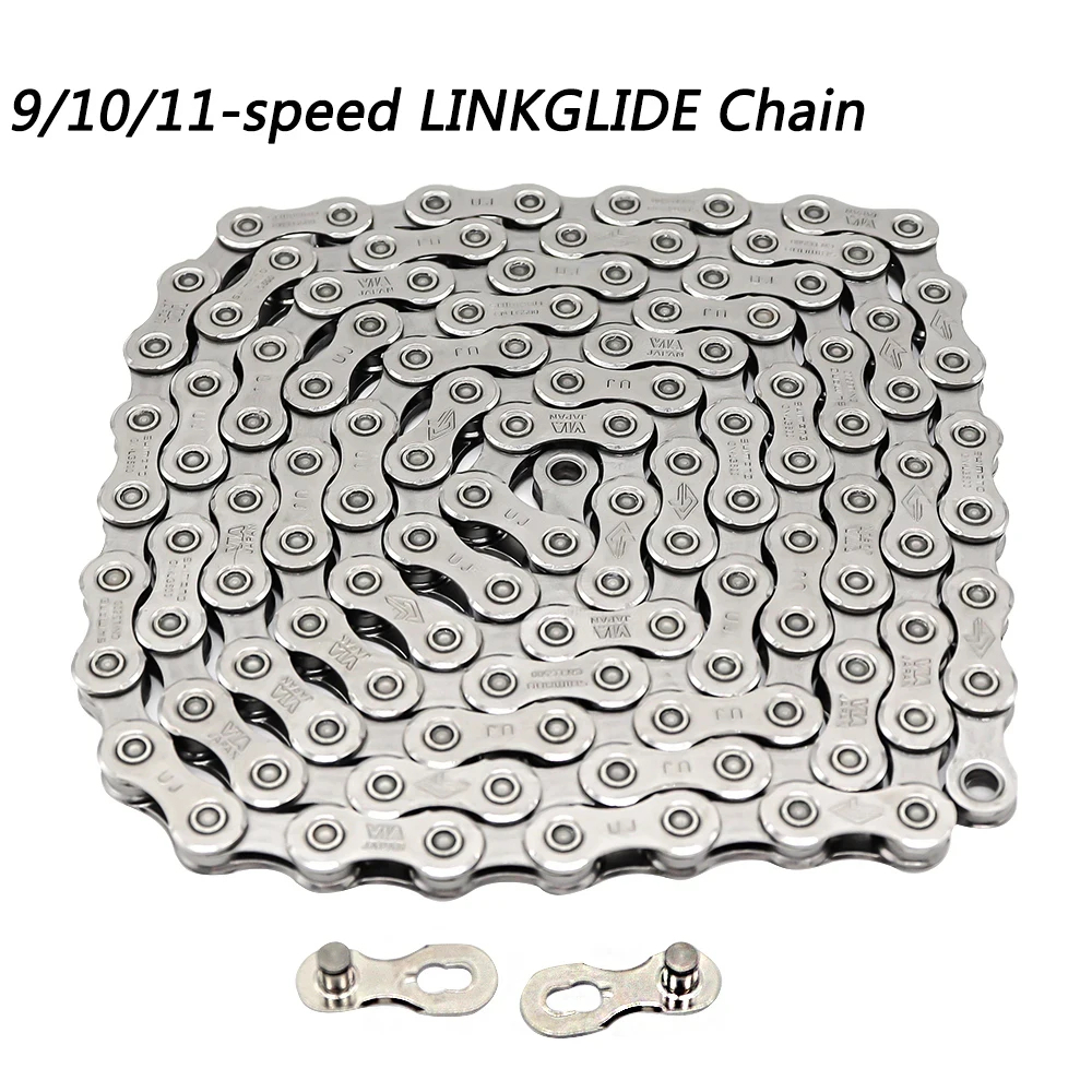 SHIMANO CUES CN-LG500 10/11 Speed Bicycle Chain LINKGLIDE HYPERGLIDE ...