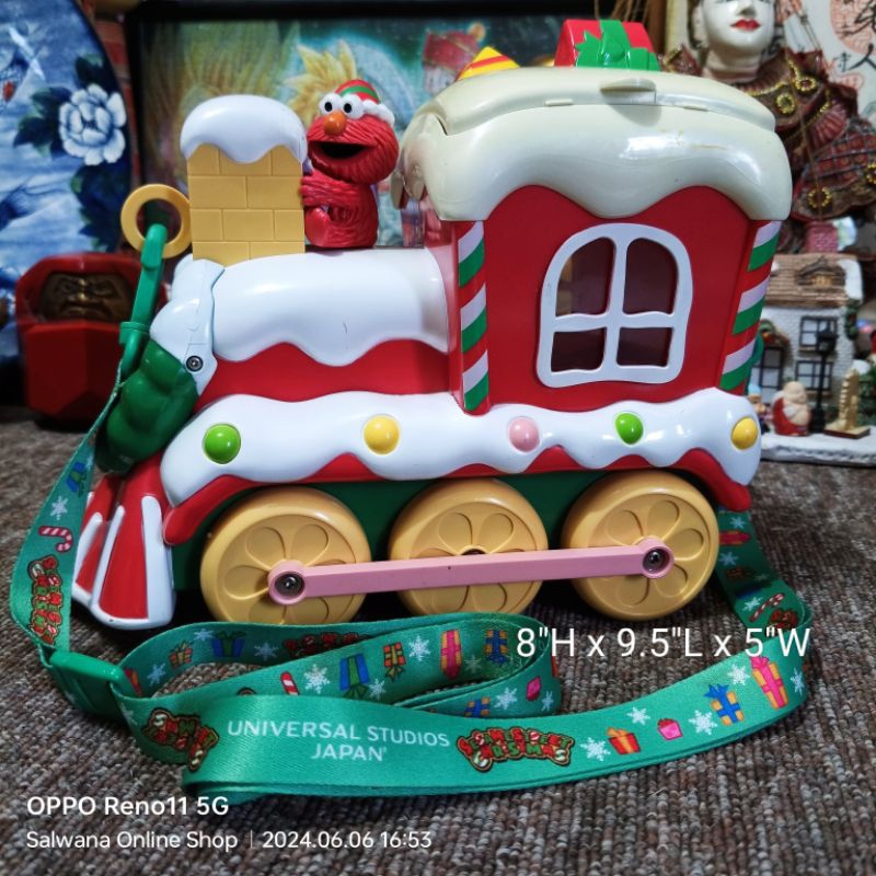 2014 UNIVERSAL STUDIOS JAPAN SESAME STREET ELMO CHRISTMAS POPCORN ...