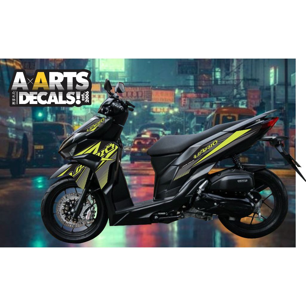 Honda Click 125i V3 Vario Sticker Decals Black Concept Custom colors ...