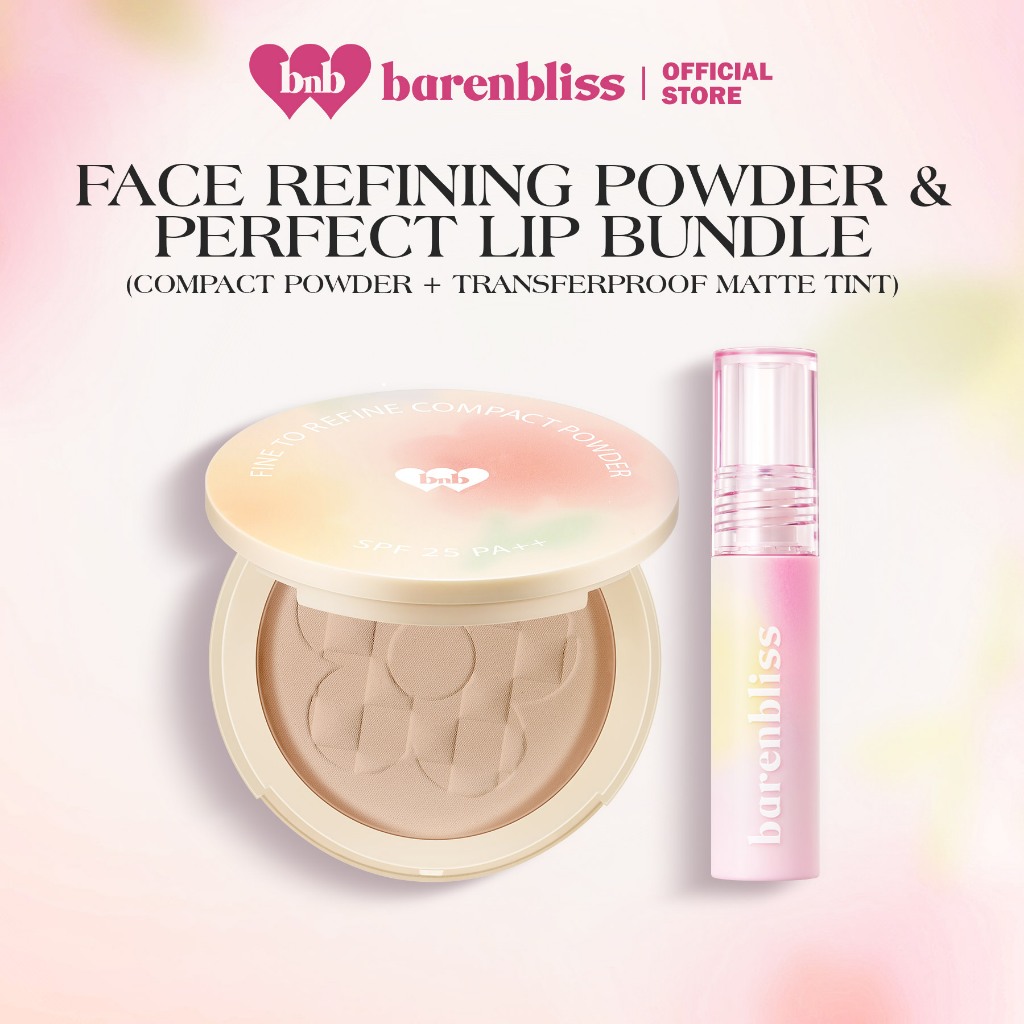 barenbliss BNB Face Refining Powder and Perfect Lip Bundle l Compact ...