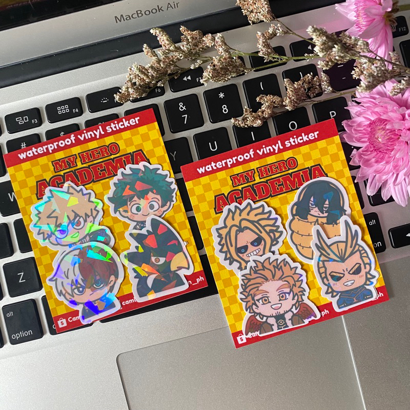 My Hero Academia Anime Sticker Pack Holographic Waterproof 4PCS for ...