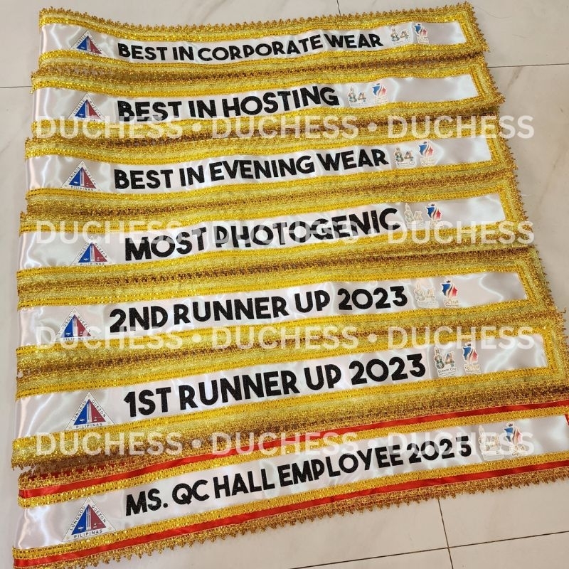PREMIUM Customized Sash Customized Stole Pageant Sash | Shopee Philippines