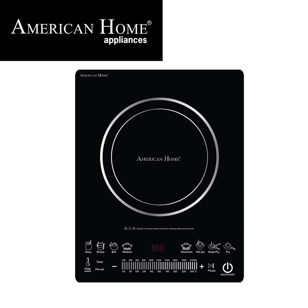 American Home AIC-8000SLIM Induction Cooker With Free Pot | Shopee ...