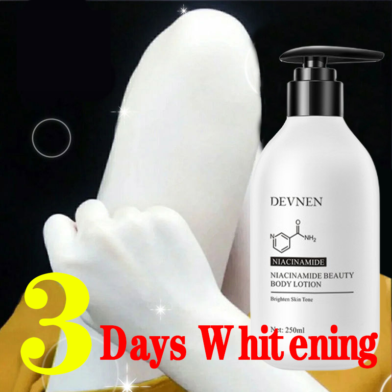DEVNEN Niacinamide Whitening Body Lotion Moisturizing Skin Care Improve Lightening Dark skin ...