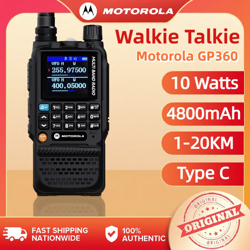 Motorola Walkie Talkie Two Way Radio Long Range 20KM high power 10W ...