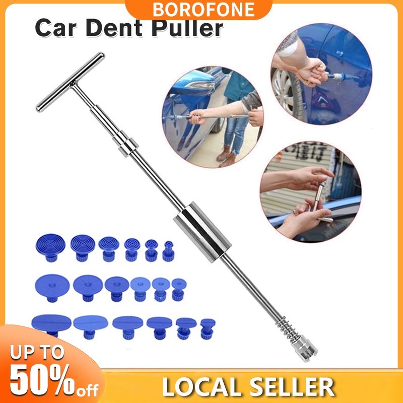 T-bar Pulling Car Dent Puller with 18pcs Dent Removal Pulling Tabs for ...