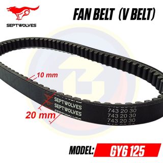 Fan Belt for Rusi GY6 125 , Motorcycle V-Belt Rusi GY6 125 Septwolves ...