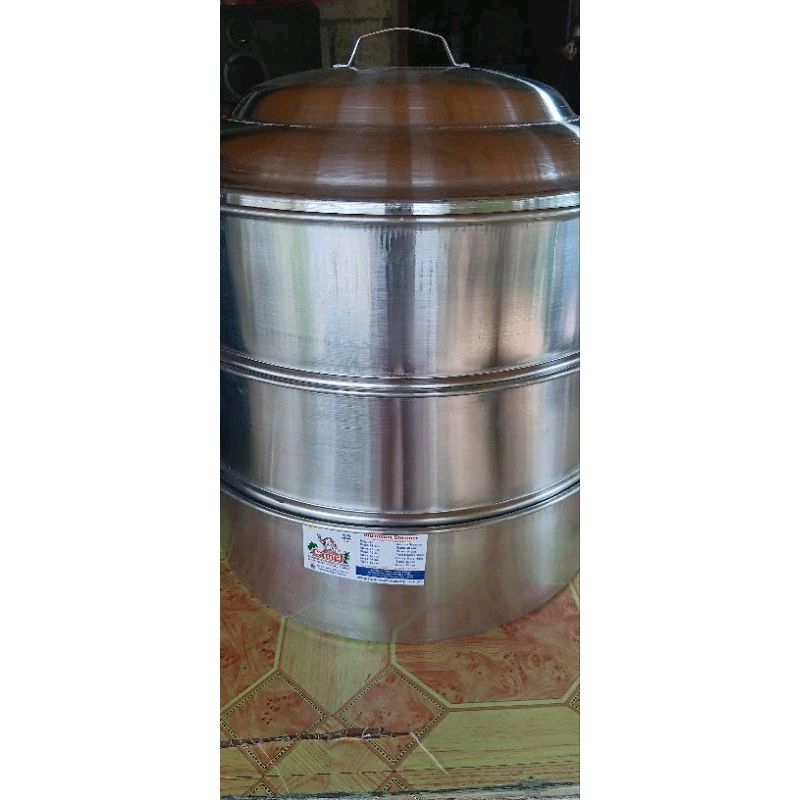 STEAMER 52CM 3 LAYER ( JUMBO) HEAVY DUTY ALUMINIUM ( good for business ...