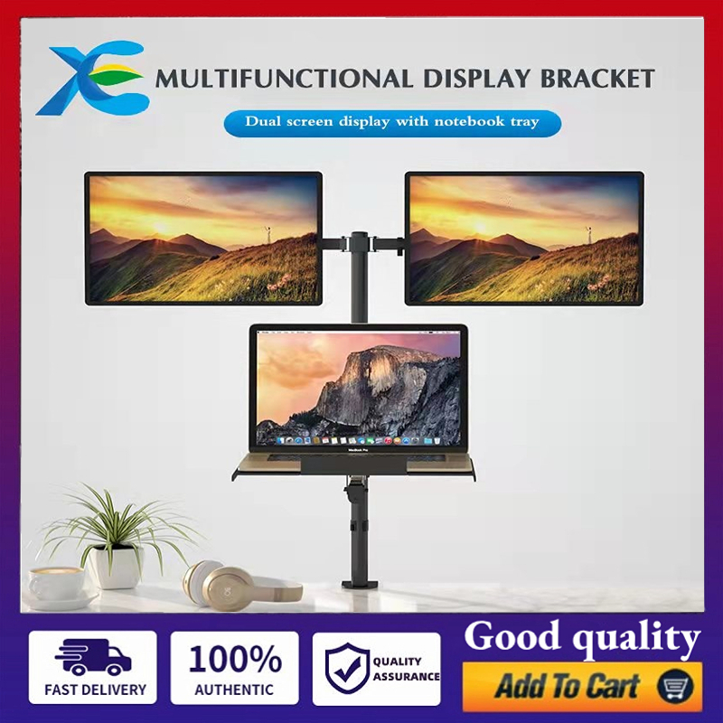 Three display brackets with adjustable arms, 10 "-27" inches, 180 ...