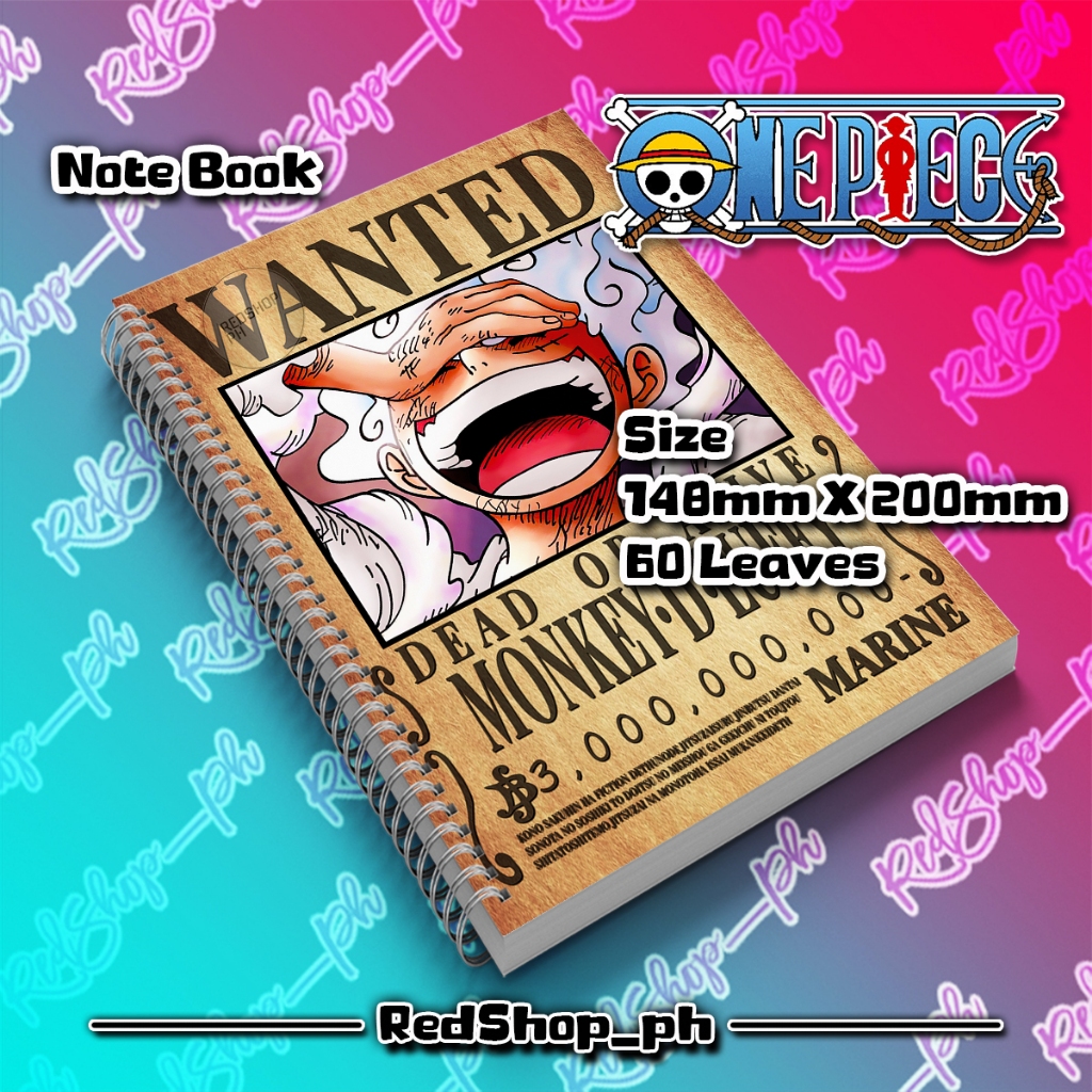 OnePiece Fanmade for writing NoteBook standard school notebook diy ...