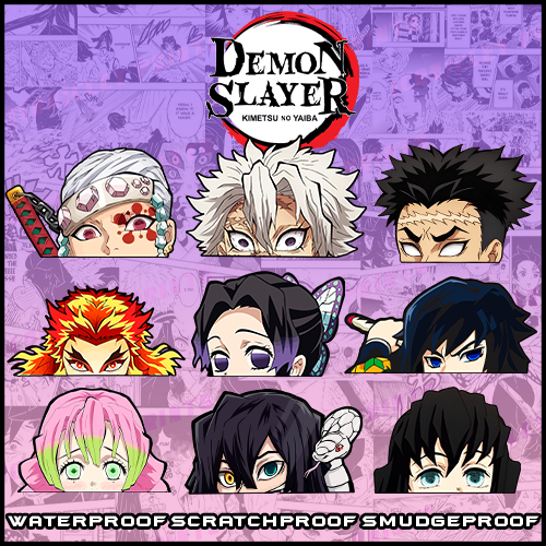 [ HASHIRA ] PEEKER STICKER DESIGN | 2.5” | ANIME | LAMINATED WATERPROOF ...