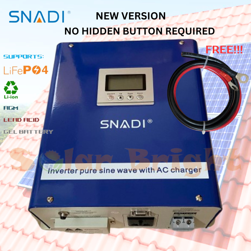 SNADI Pure Sine Wave Toroidal Inverter 12V 1kW Adjustable LVD/HVR ...