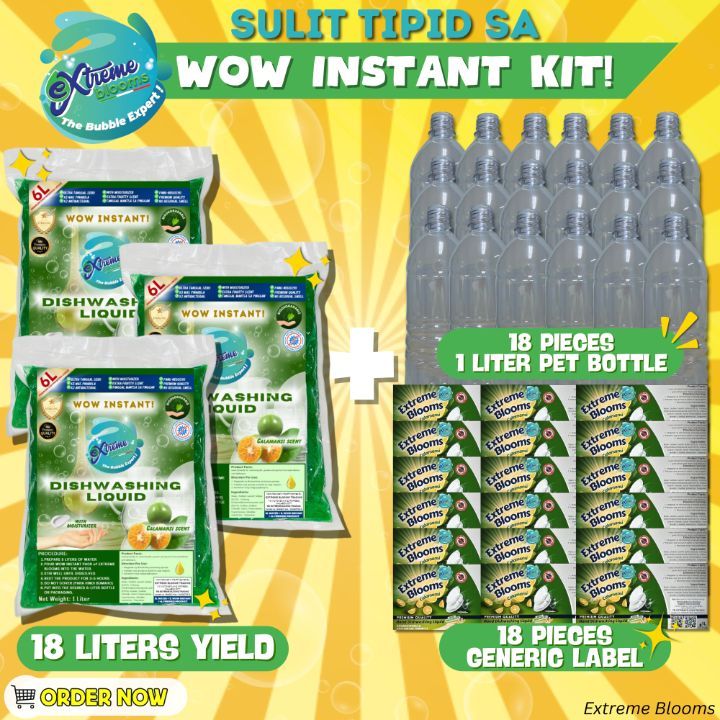 WOW INSTANT NEGOSYO KIT! 18 LITERS YIELD!! (2 sets per transaction only ...