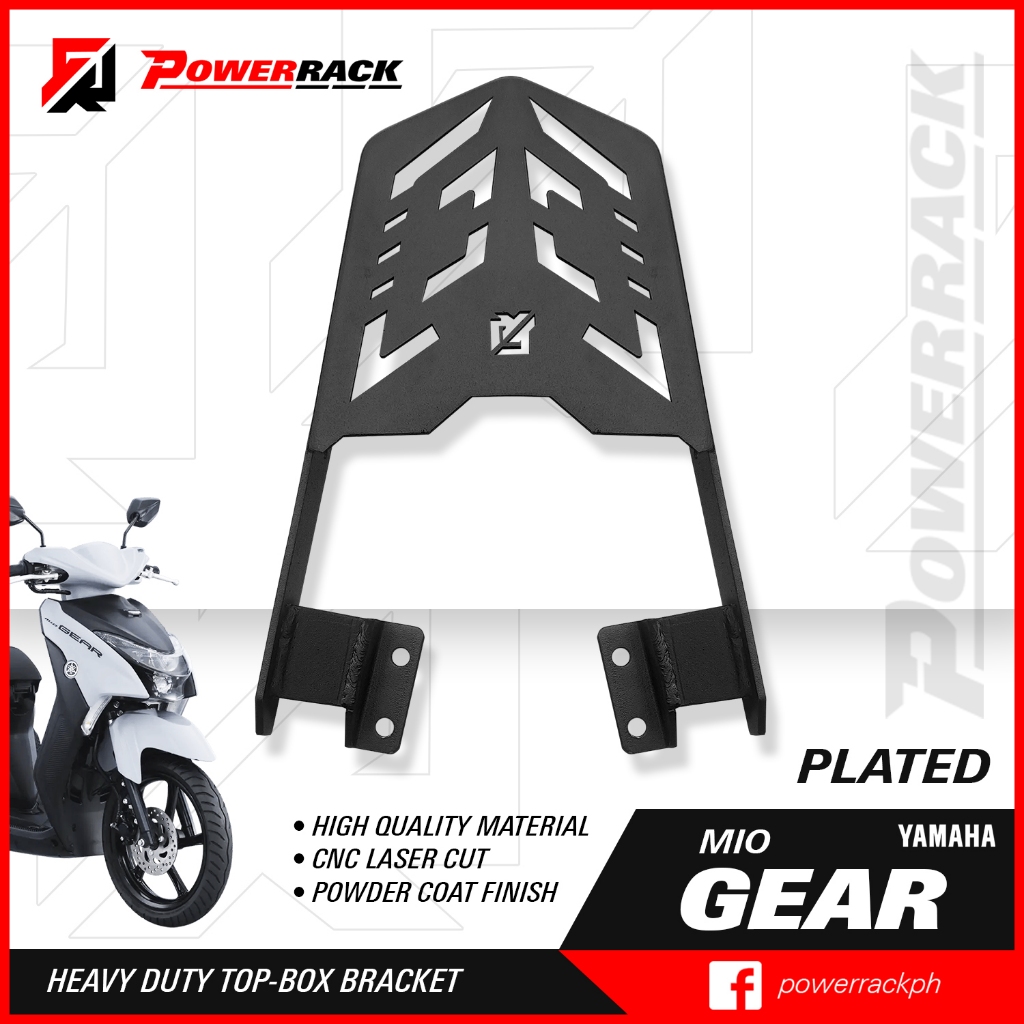 Top Box Bracket For Mio Gear / M3 TOP BOX BRACKET / BLACK powder coated ...