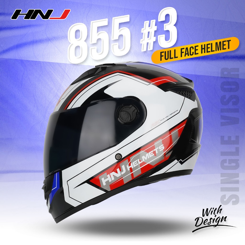 HNJ 855 Full face helmet for motorcycle (Single Visor) | Shopee Philippines