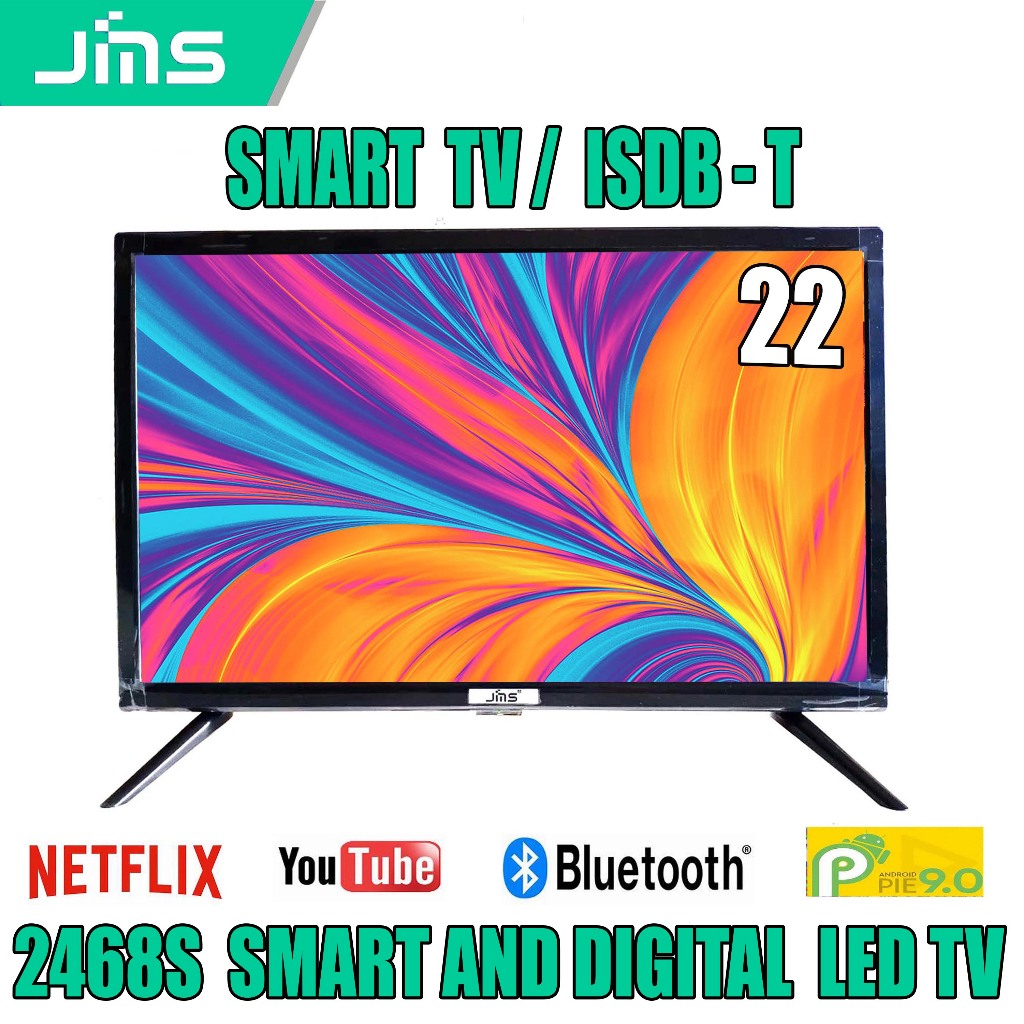2468S JMS SMART TV DIGITAL ISDB-T WITH BLUETOOTH LED TV 22 INCH SCREEN 2468S SMART | Shopee ...