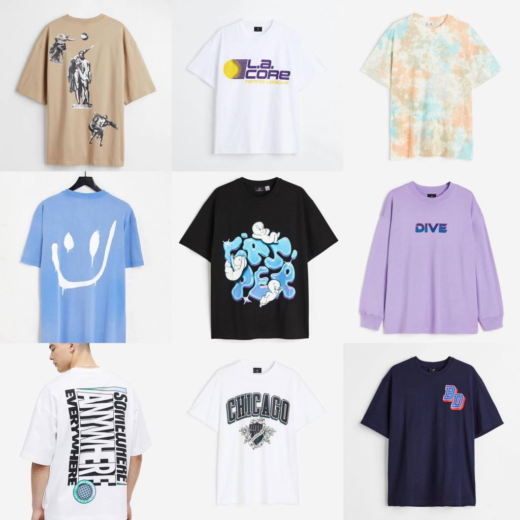 HM BRANDED OVERRUNS ORIGINAL BRAND NEW GRAPHIC SHIRT OVERSIZED (BIG ...