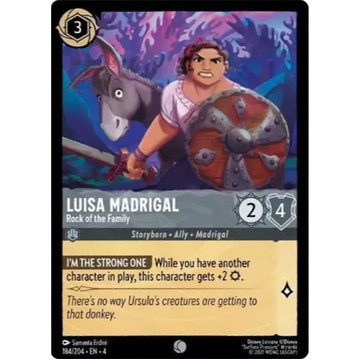Luisa Madrigal Rock of the Family Common Ursula's Return Disney Lorcana ...