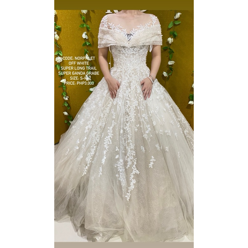 WEDDING GOWN (CODE: NORPHLET) | Shopee Philippines