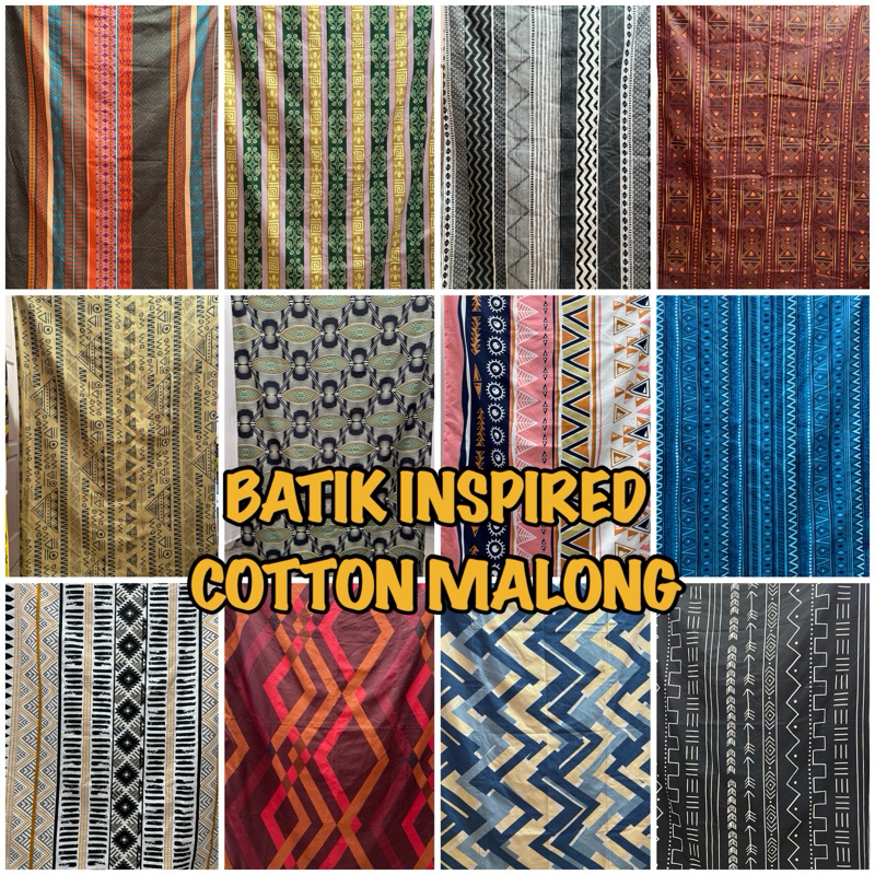 BATIK & AZTEC DESIGNS JUMBO COTTON MALONG | Shopee Philippines