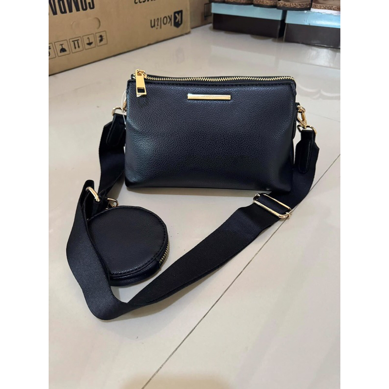 ROSEGEN TOP GRADE 2in1 SLING BAG | Shopee Philippines