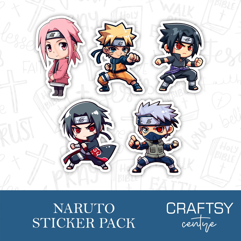 Naruto Sticker Pack | Craftsy Centre | Shopee Philippines