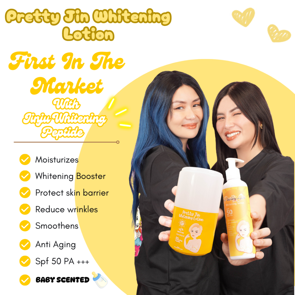 Pretty Jin Whitening Lotion SPF 50 PA+++ 250 ml | Shopee Philippines
