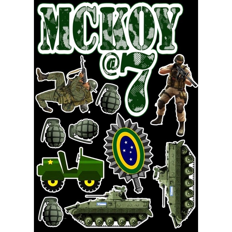 ARMY PRINTABLE CAKE TOPPER | Shopee Philippines