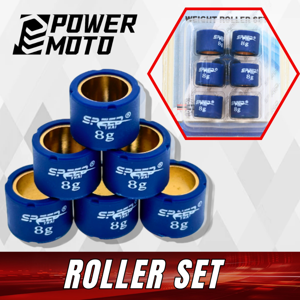 ROLLER SET FLYBALL SOLD AS 6PCS FOR BEAT CAR/SKYDRIVE/MIO125/M3/WAVE ...