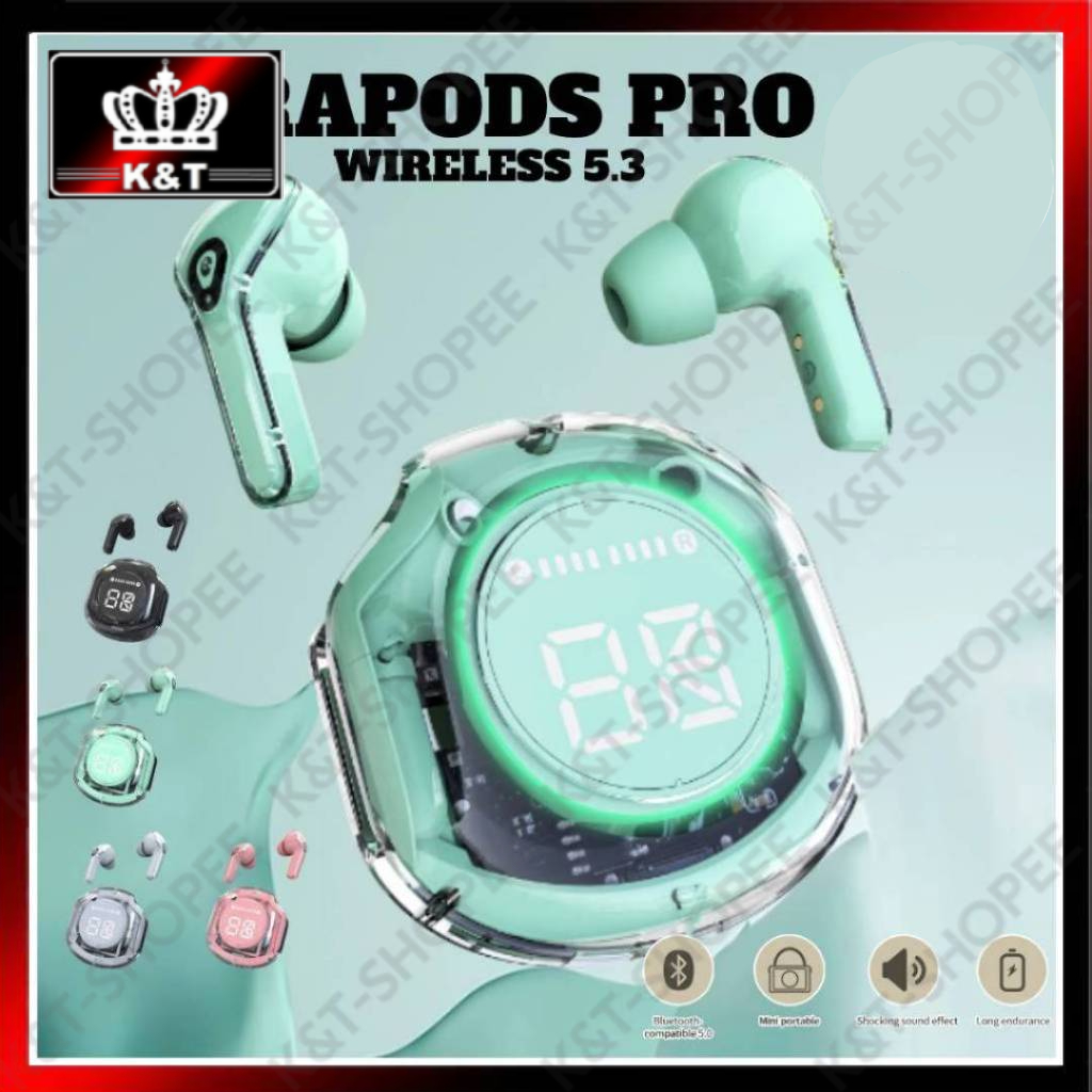 HK6 Ultrapods TWS Wireless Earphone Bluetooth Built-in Mic Noise ...