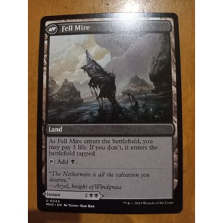MTG Fell the Profane // Fell Mire Uncommon Modern Horizons 3 MH3 Magic ...