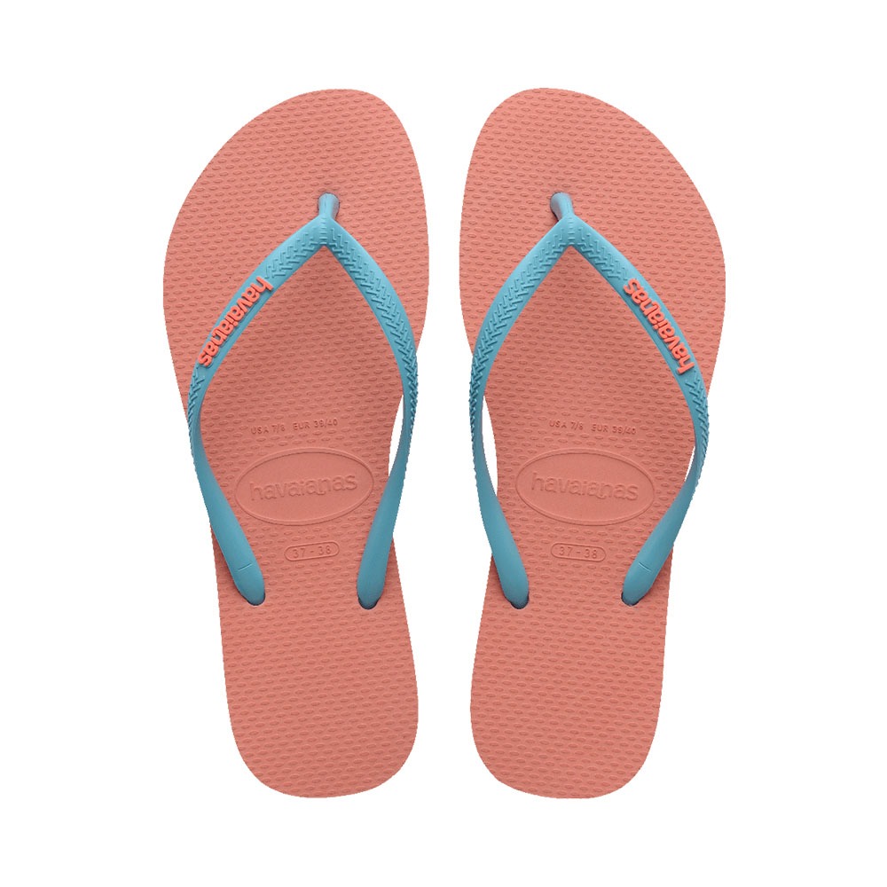 Havaianas Slim Logo Pop Up Peach Rose | Shopee Philippines