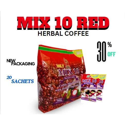 MIX10 HERBAL COFFEE (RED) | Shopee Philippines