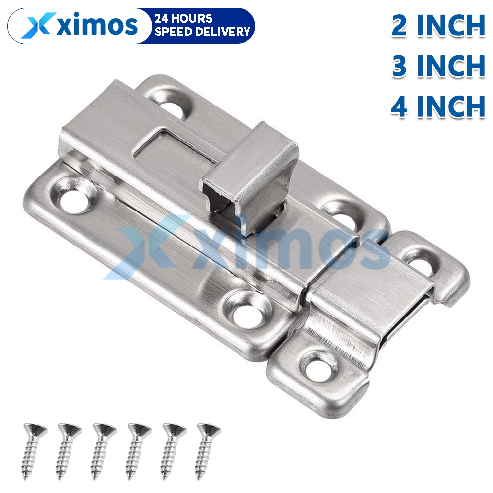 2/3/4 Inch Stainless Steel Sliding Door Lock Heavy Type Sliding Bar ...