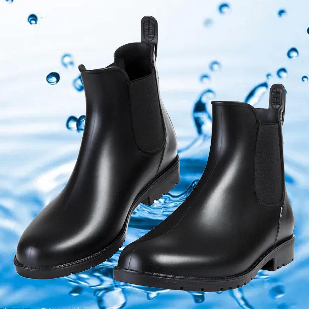 Women's Rain Boots(Bota) Short Ankle Rain Boots Rubber Booties Outdoor ...