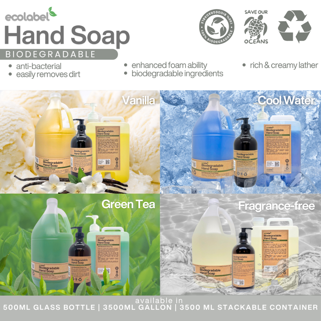 Eco-friendly Liquid Hand Soap 100% Biodegradable Sustainable ...