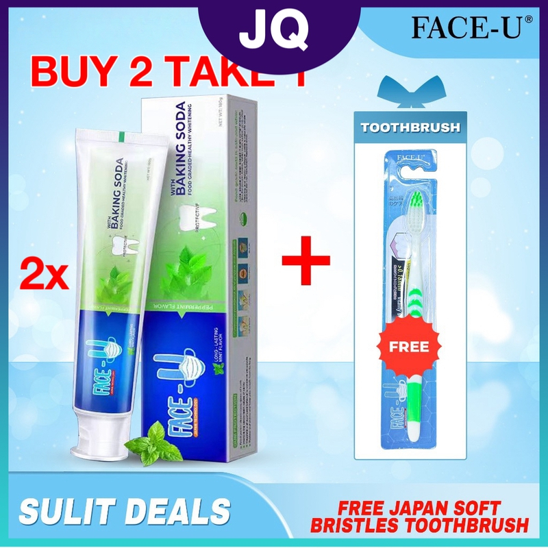 JQ Face-U Original Japan Toothpaste Tech 180g Whitening Peppermint Food ...
