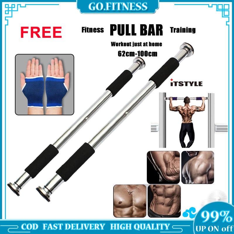 Door Way Pull Up Bar 200KG Push Up Adjustable 60-130CM Workout Gym Chin Up Bar Doorway Exercise ...