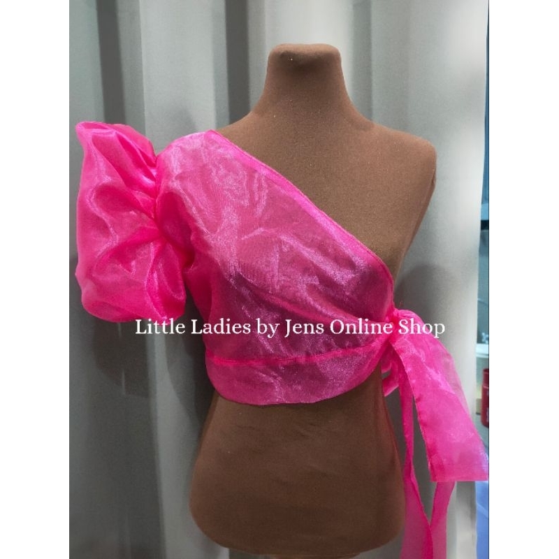 Modern Filipiniana One Sided Top | Shopee Philippines