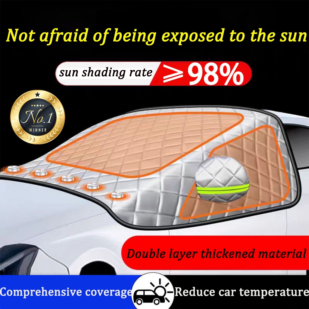 Not afraid of sun exposure car sun shade windshield Upgraded thickened ...