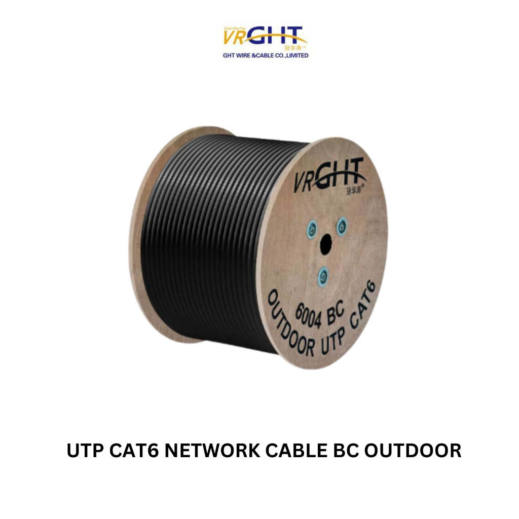 VRGHT UTP CAT6 NETWORK CABLE BC OUTDOOR (Pure copper) | Shopee Philippines
