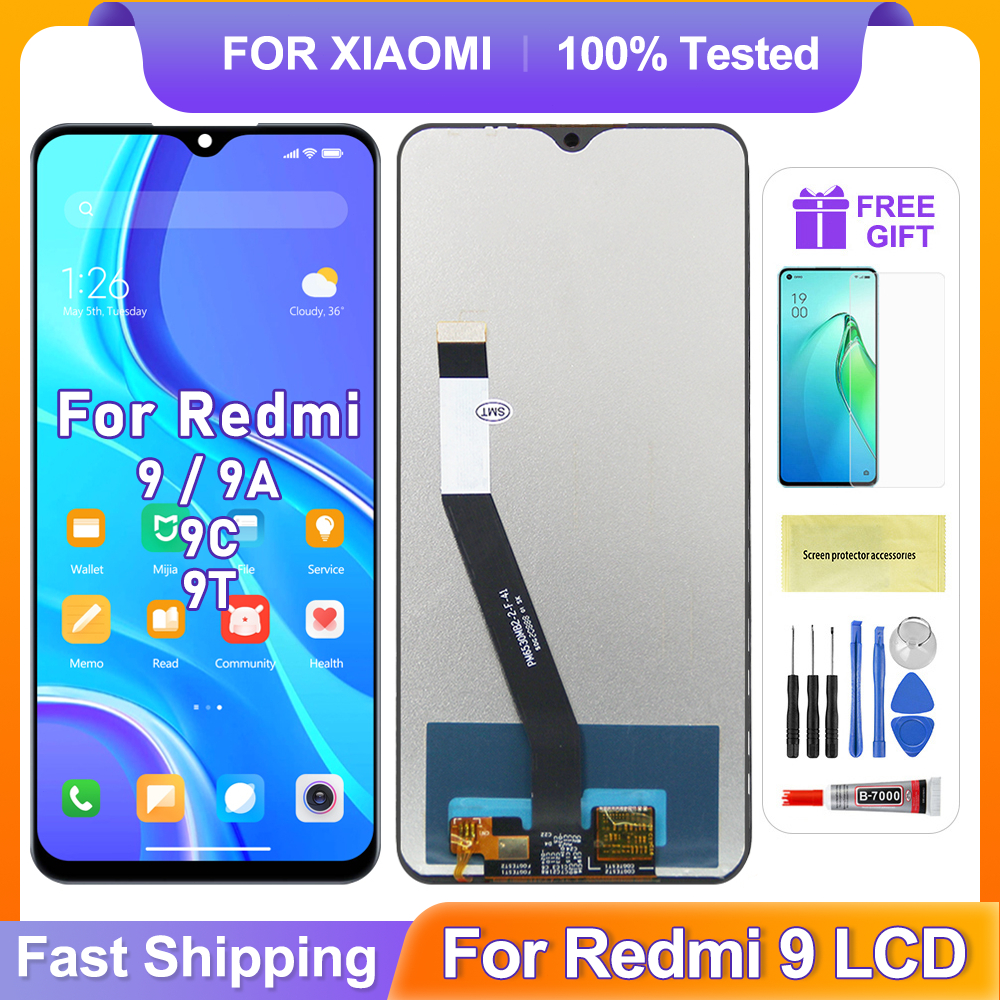 LCD For Xiaomi Redmi 9 for Redmi 9A 9C 9T 10A LCD with Frame Touch Screen Display | Shopee ...