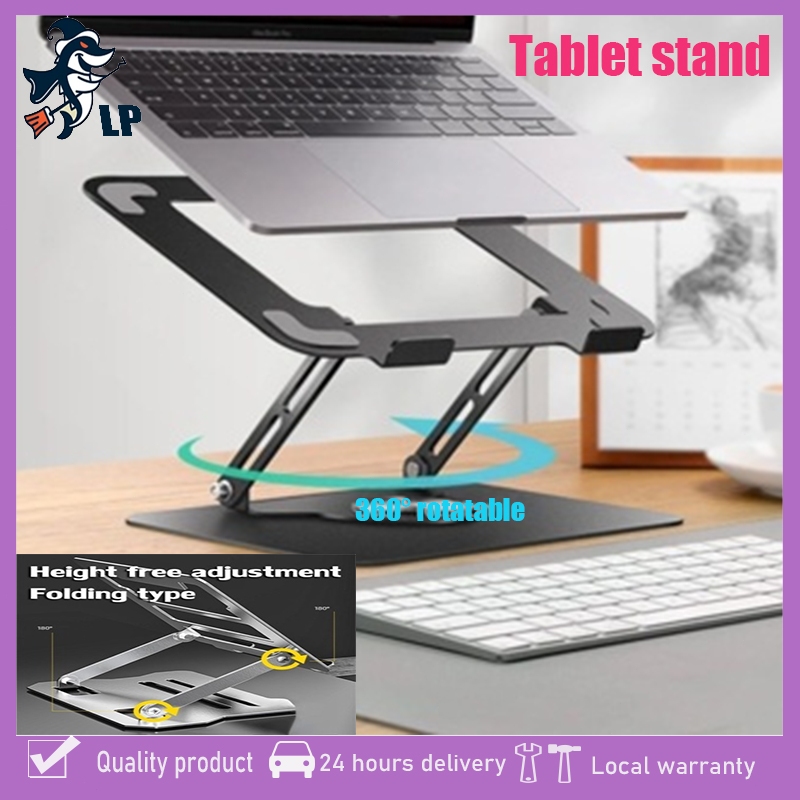 Tablet stand 360° Rotatable computer stand Stainless steel computer ...