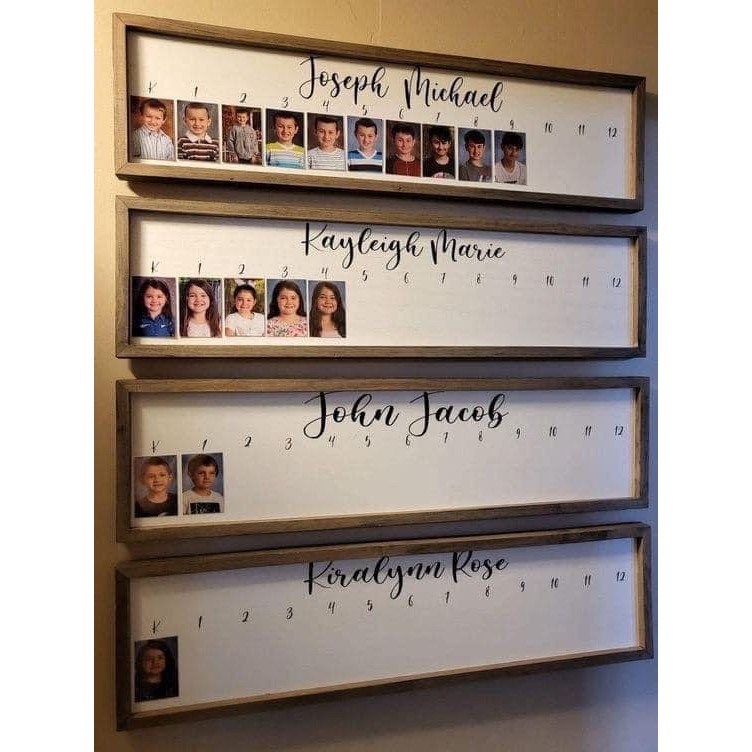 SCHOOL PHOTO BOARD (WHERE YOU CAN DISPLAY YOUR CHILD'S YEARLY SCHOOL ...