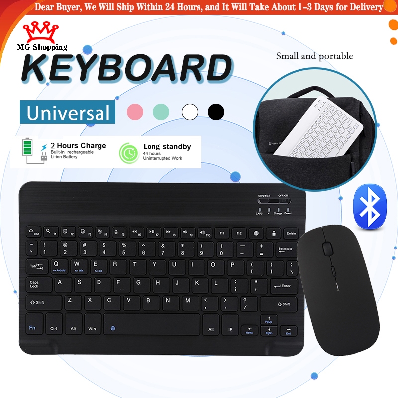 Bluetooth Wireless Keyboard Mouse Tablet Keyboards Mice Silent Ultra ...
